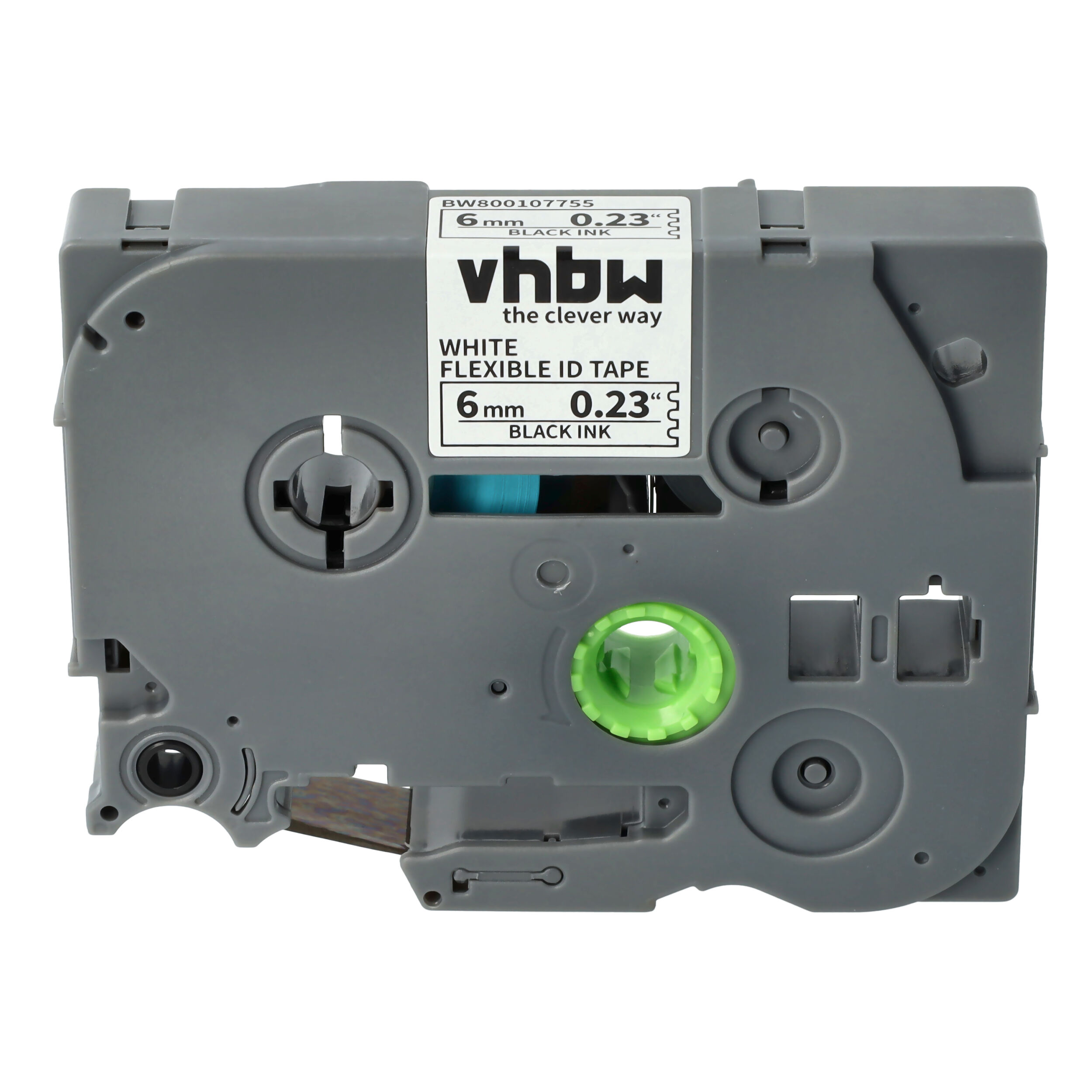 Schriftband 6mm SCHWARZ-weiss FL für Brother P-Touch H100R | eBay